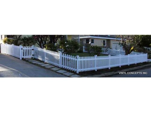 Vinyl Level Top Picket Fence Design Ideas, Pictures | Vinyl Concepts